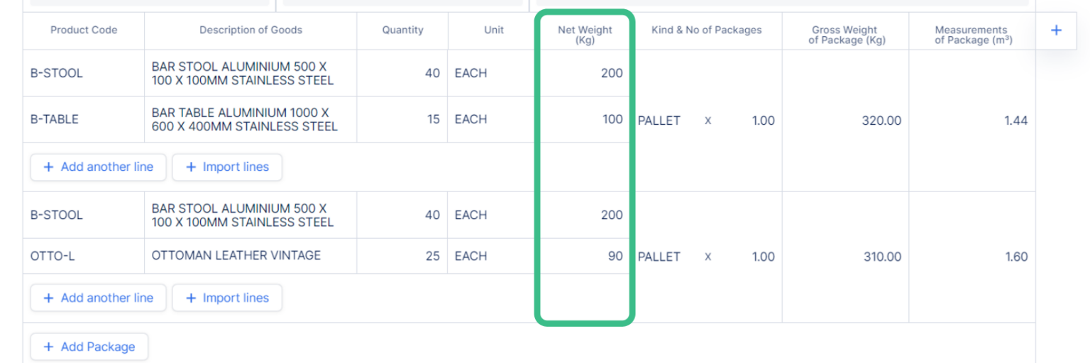 How To Create And Download A Packing List For Export Shipments IncoDocs